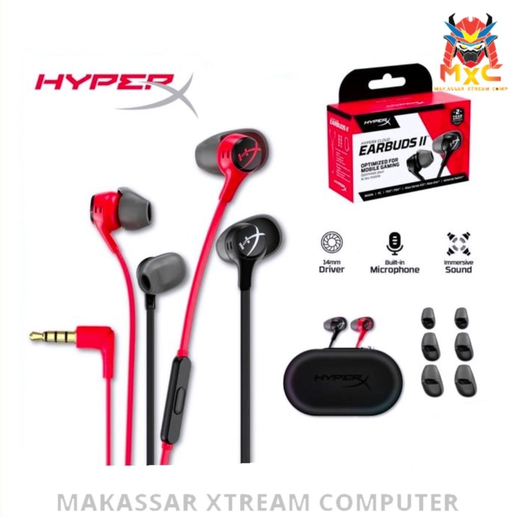 Jual Hyperx Cloud Earbuds II / Earbuds 2 Gaming Earbuds with Mic | Shopee Indonesia