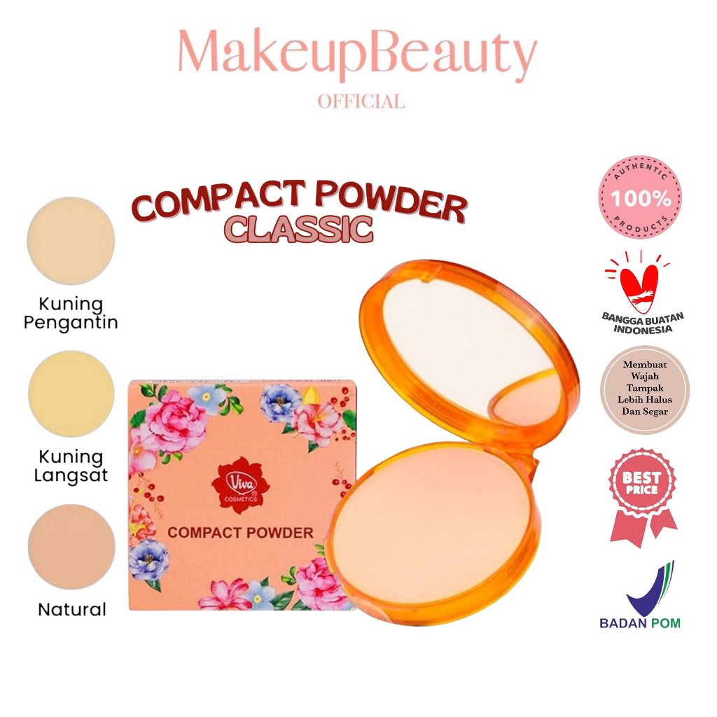 Jual VIVA Compact Powder 19gr - Bedak Padat Classic Standar | Shopee ...