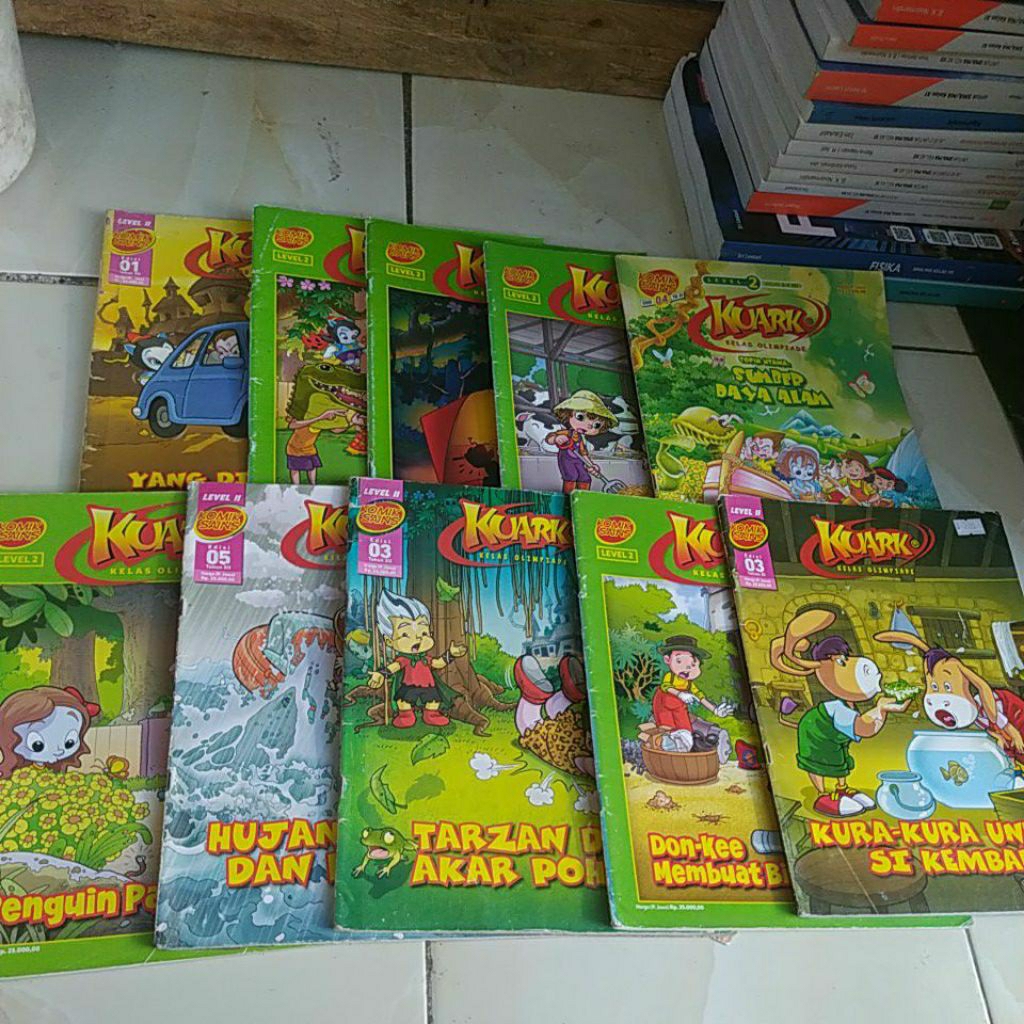 Jual BUKU ORIGINAL• KUARK LEVEL II KELAS OLIMPIADE ( KOMIK SAINS ...