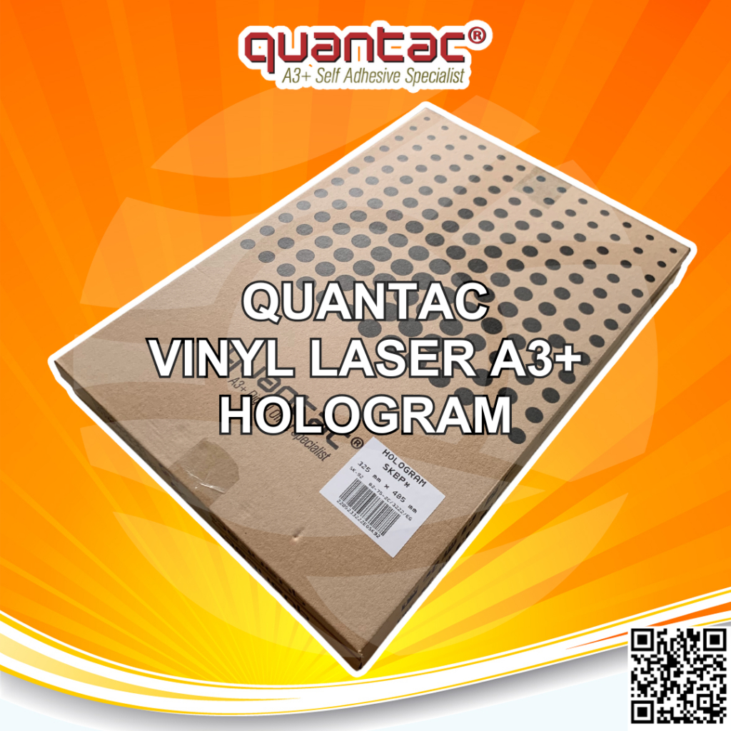 Jual Quantac Sticker Vinyl Hologram A3+ Stiker Silver Pelangi Rainbow ...