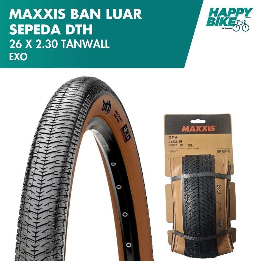 Jual MAXXIS Ban Luar Sepeda DTH Tanwall Skinwall 26 x 2.30 EXO 60 TPI ...
