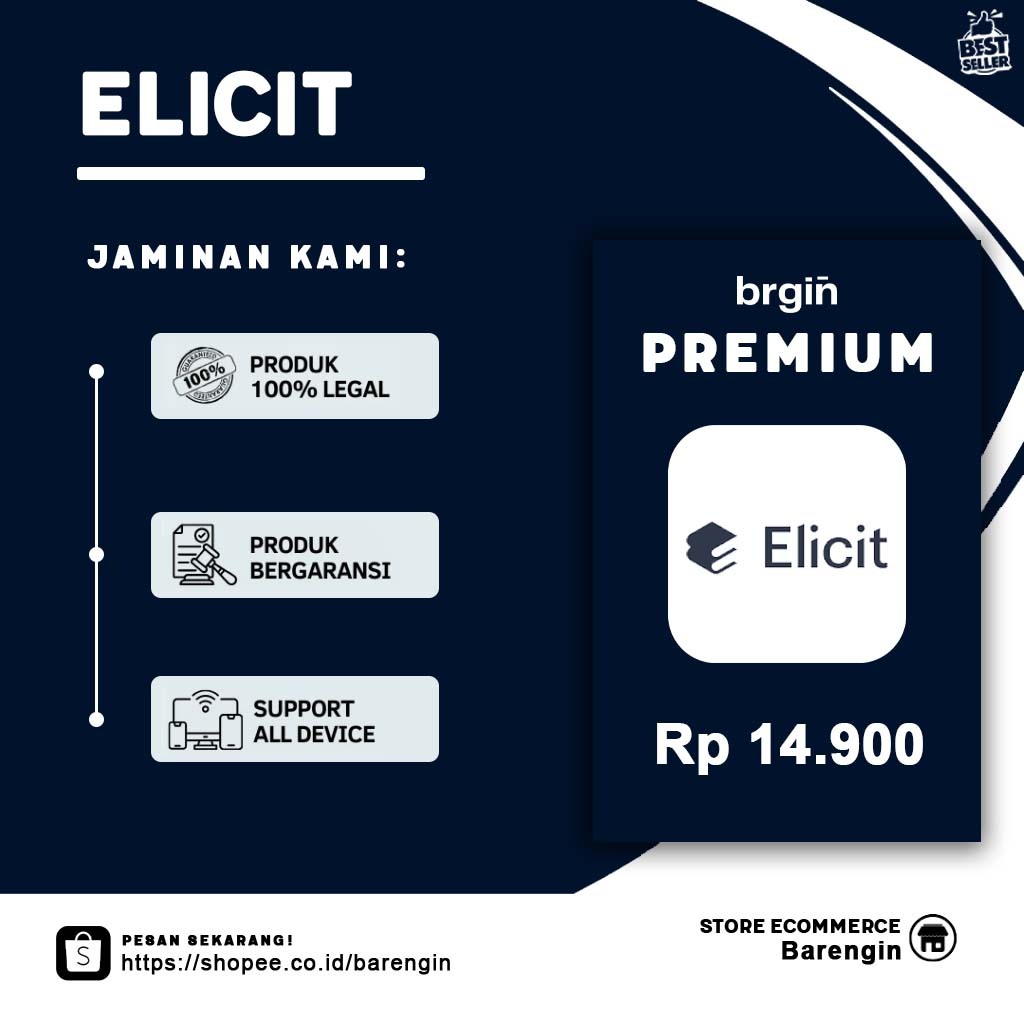Jual Elicit Premium 1 Tahun Bergaransi Dijamin Paling Murah (Buka 24 Jam) | Shopee Indonesia