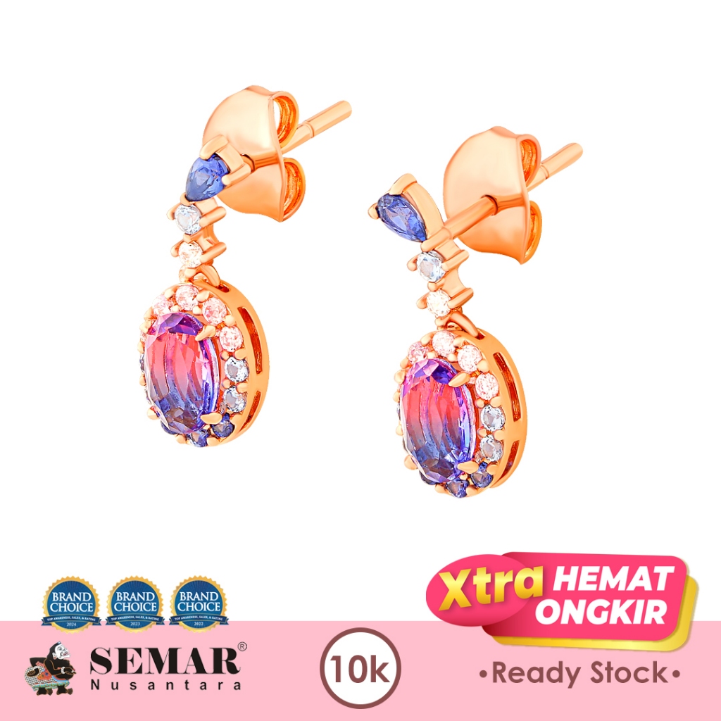 Jual Anting Emas Orola Desire Oval Bliss Earring Collection Gold 10K ...