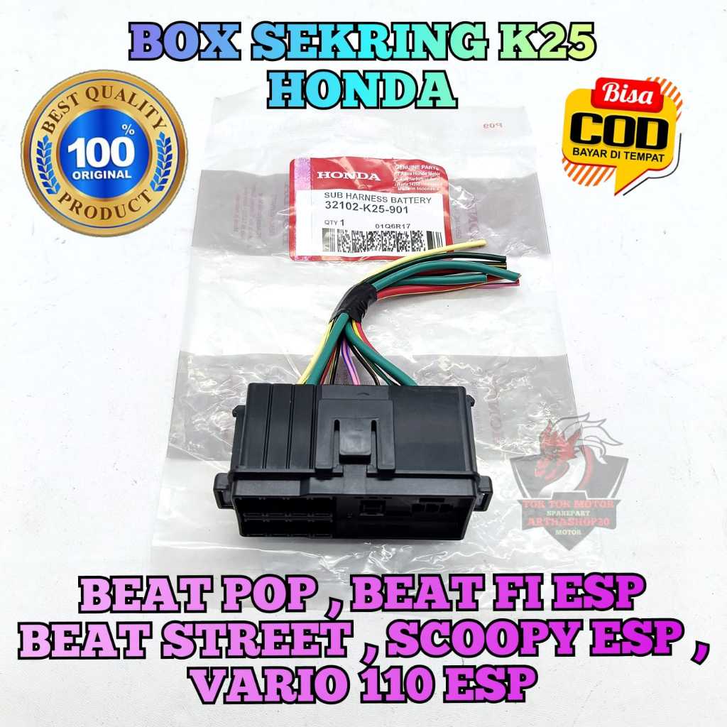 Jual Box sekring K25 asli original motor honda Beat Pop , Beat FI Esp ...