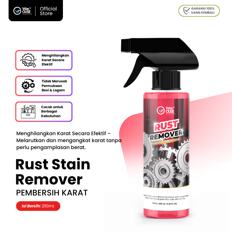 Jual Waxouse Rust Remover Penghilang Karat Cairan Pembersih Karat Besi Karat Mesin Mobil Motor ...