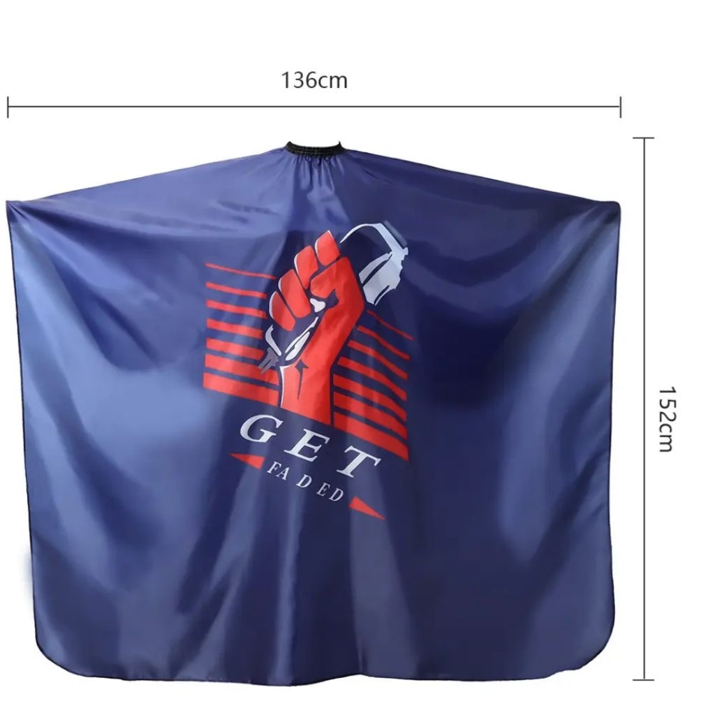 Jual Kain Cukur Navy Potong Rambut Kain Barbershop Salon Pangkas Cape ...