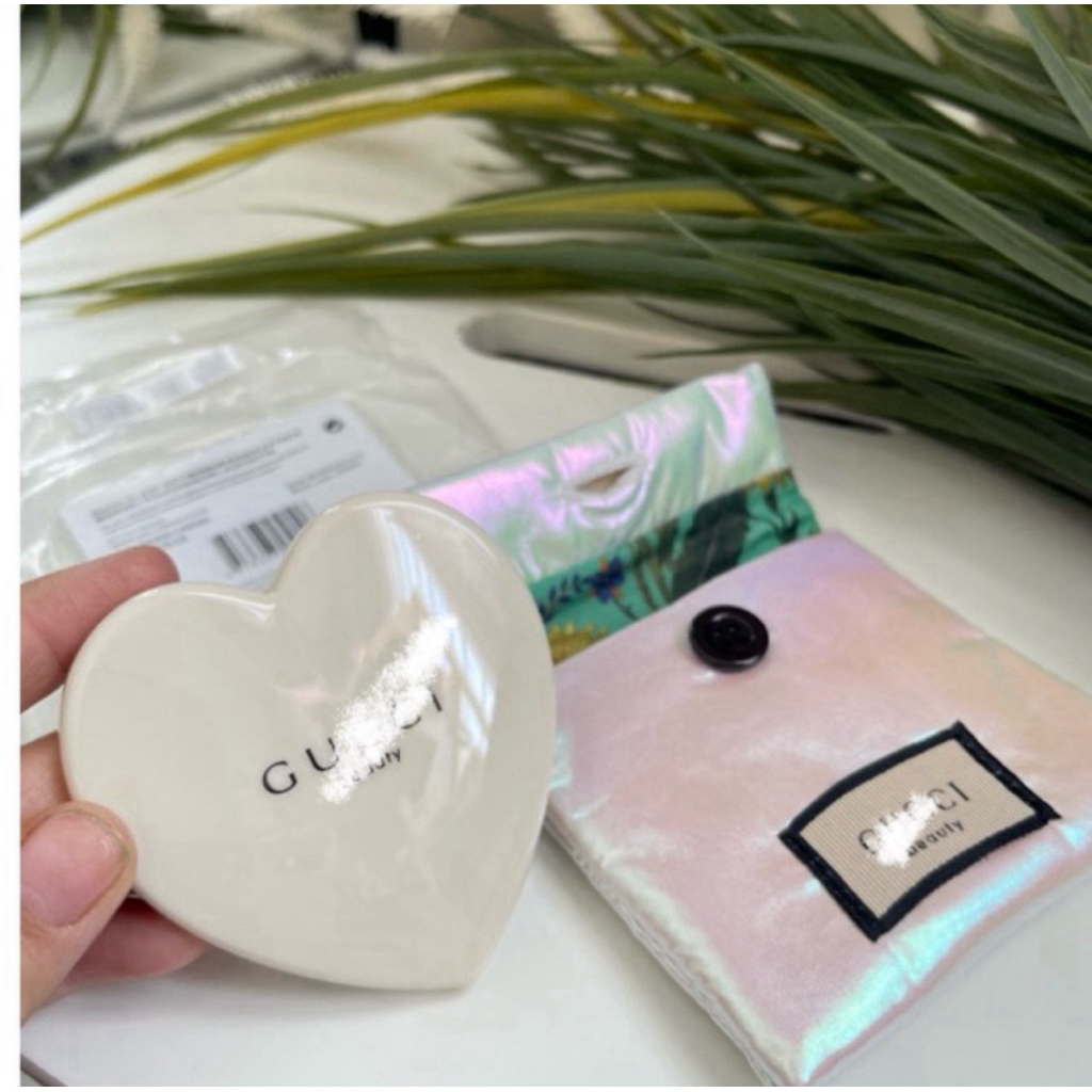 Jual mini mirror compact cermin makeup GG love white | Shopee Indonesia