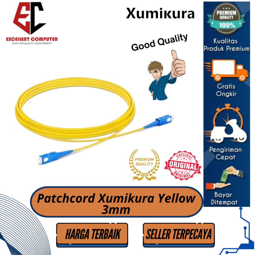 Jual [ PAKET 10 PCS ] Patchcore XUMIKURA YELLOW 3mm [ Premium Quality ...