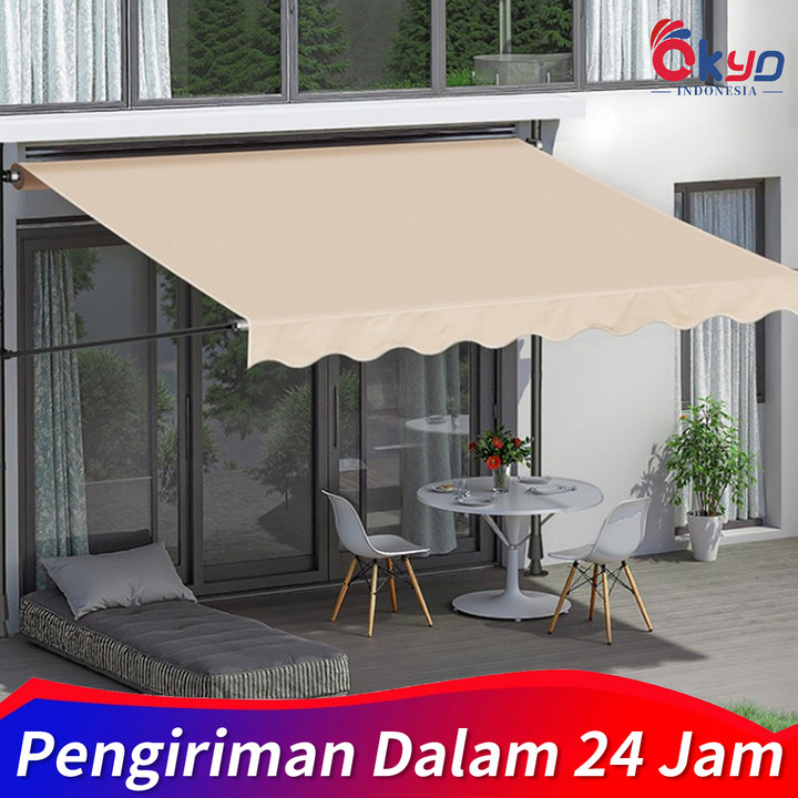Jual kain kanopi/atap penutup anti air per meter costum/Awning Gulung ...