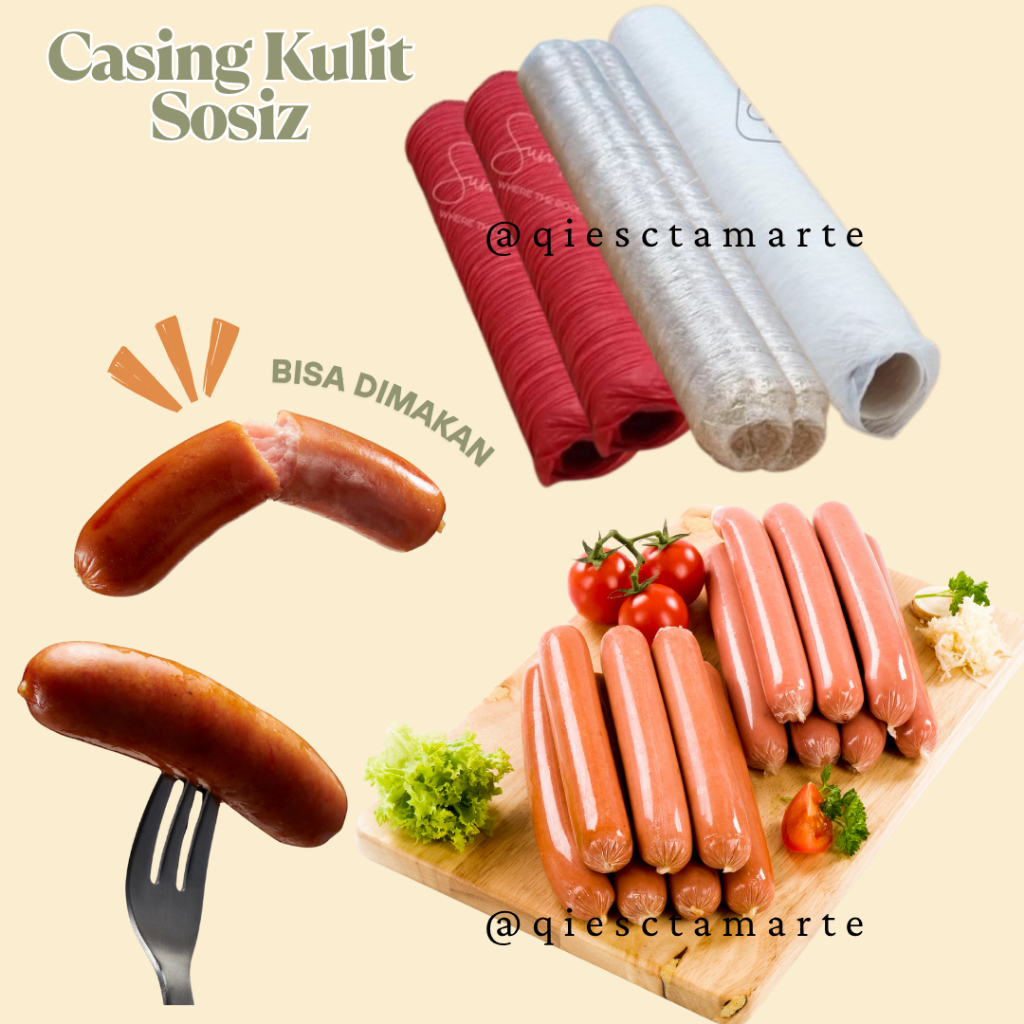 Jual Eco Pack Slongsong Casing Sosis Kolagen Bisa Dimakan Plastik ...