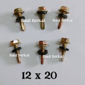 Jual Baut Roofing isi 400pcs baut Self Drilling Screw 1kotak 400pcs ...