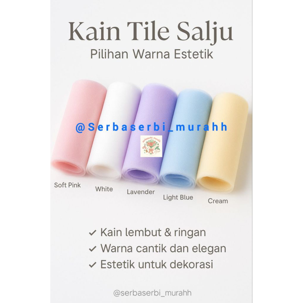 Jual Kain Tile Salju Eceran Ukuran 50x50cm – Lembut, Tebal & Estetik ...