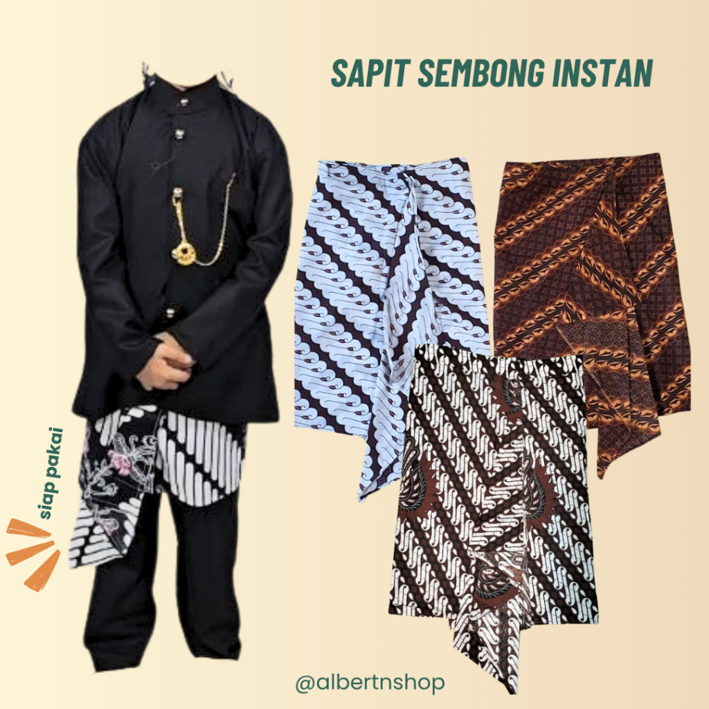 Jual Sapit Urang Batik Instan Anak Sembong Rok Batik Siap Pakai Pakaian ...