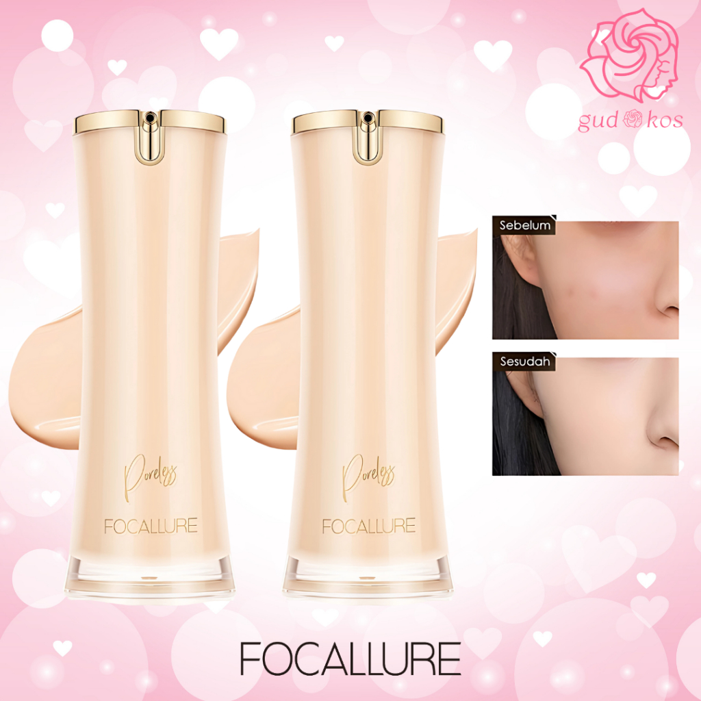 Jual FOCALLURE Lasting poreless Foundation Tahan air Pengontrol Minyak ...