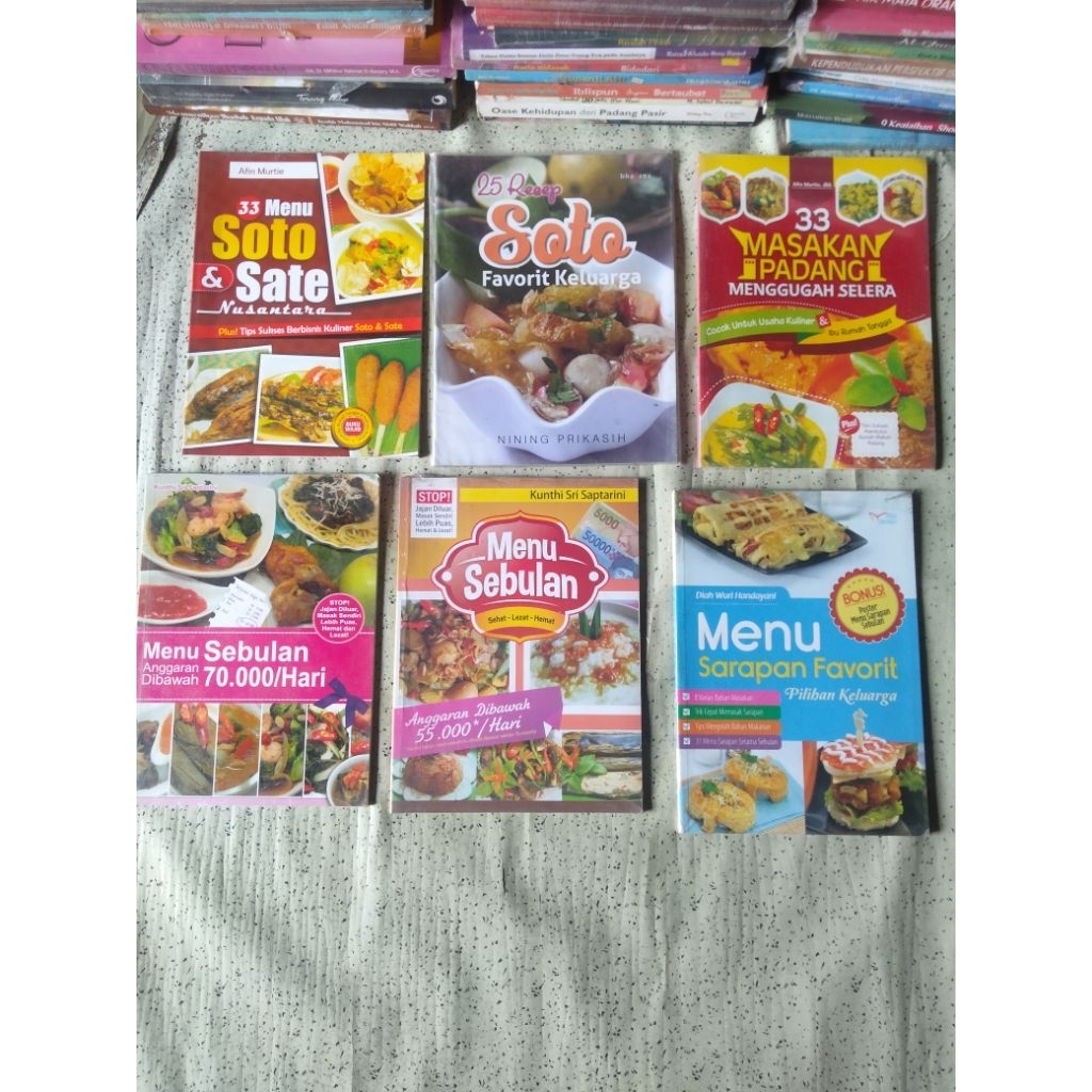 Jual Buku Masakan, 25 Resep SOTO & SATE, MASAKAN PADANG, MENU SEBULAN ...