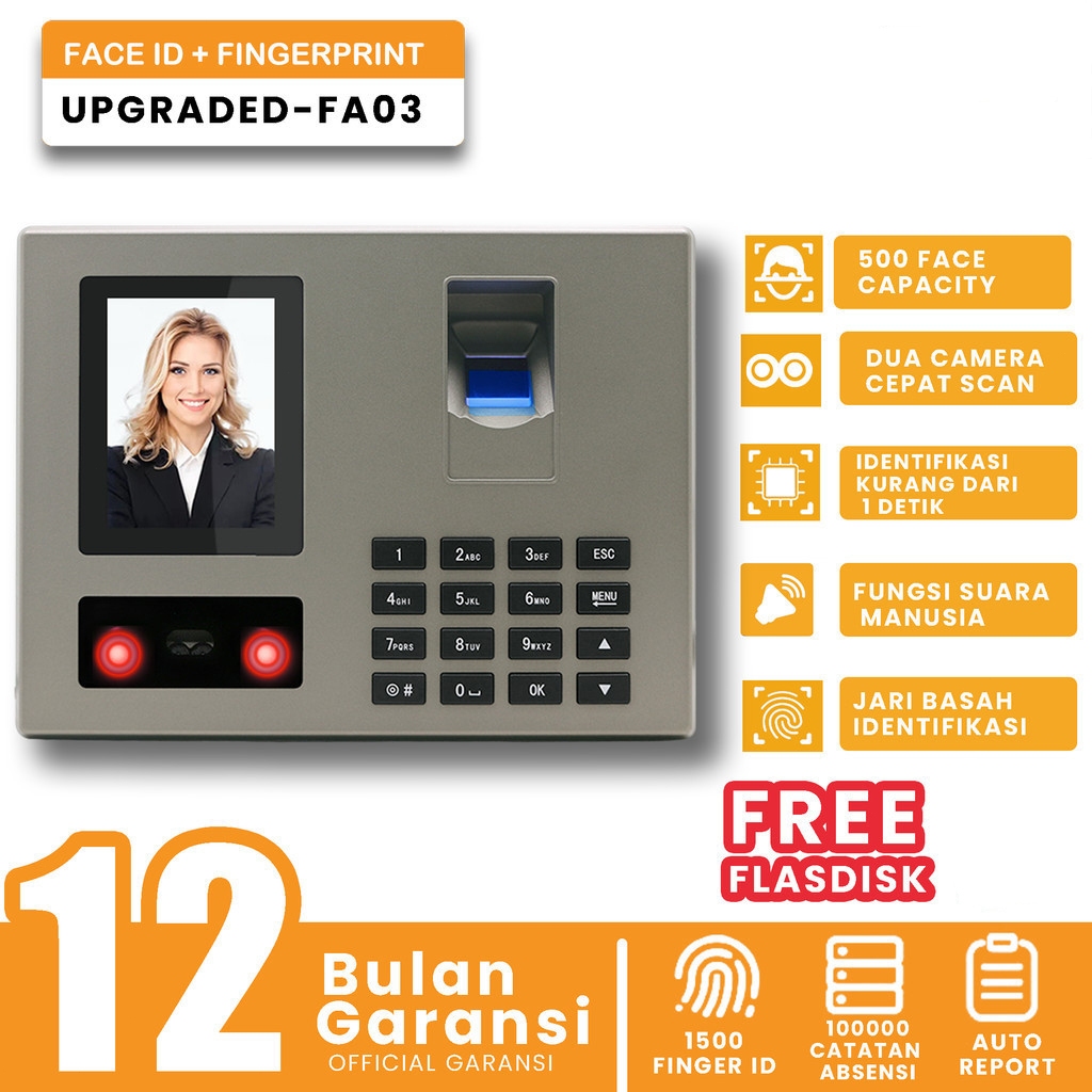 Jual Absence Machines mesin absensi Fingerprint Bahasa Indonesia Mesin ...