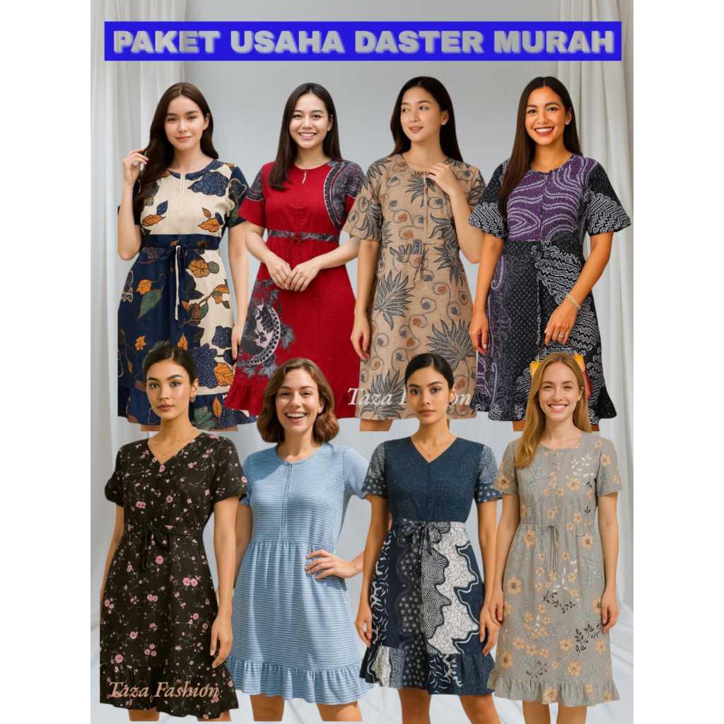 Jual PAKET USAHA DASTER KATUN MURAH Standar Daster Busui Daster ...