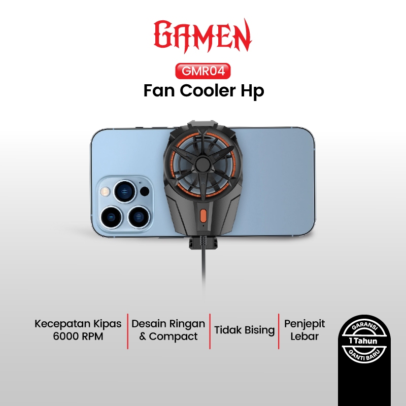 Jual GAMEN GMR04 Radiator Pendingin HP Gaming 6000RPM Super Silent 25dB ...