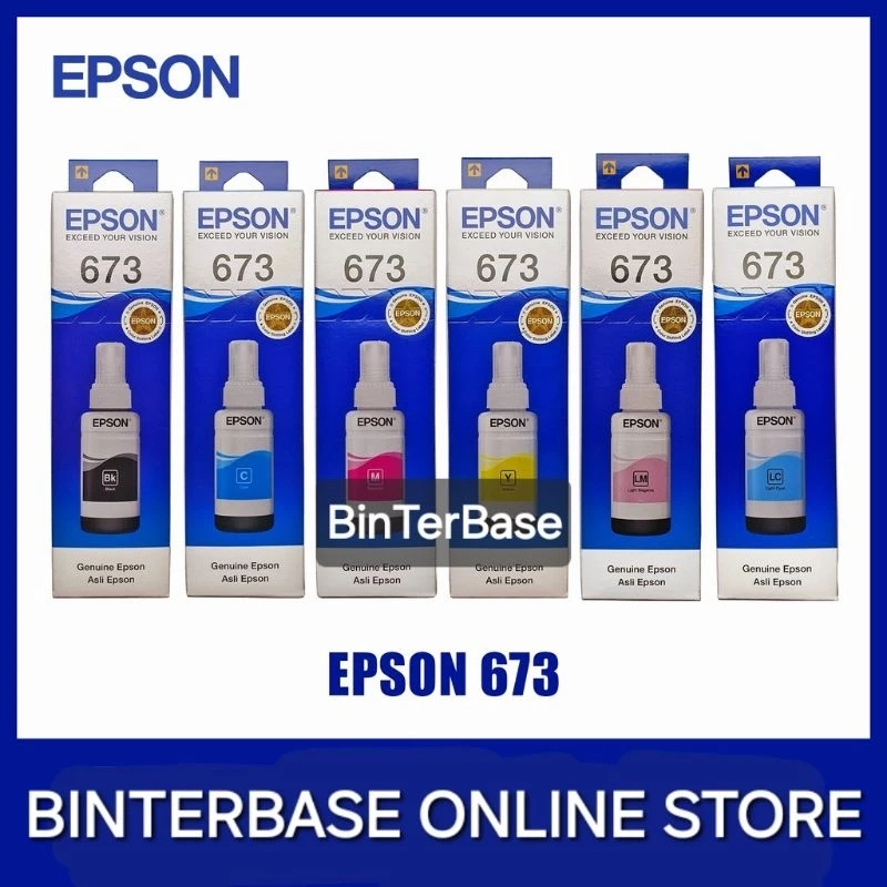 Jual Tinta Epson 673 For Ink Printer L Series L1800 L800 L805 L810 ...
