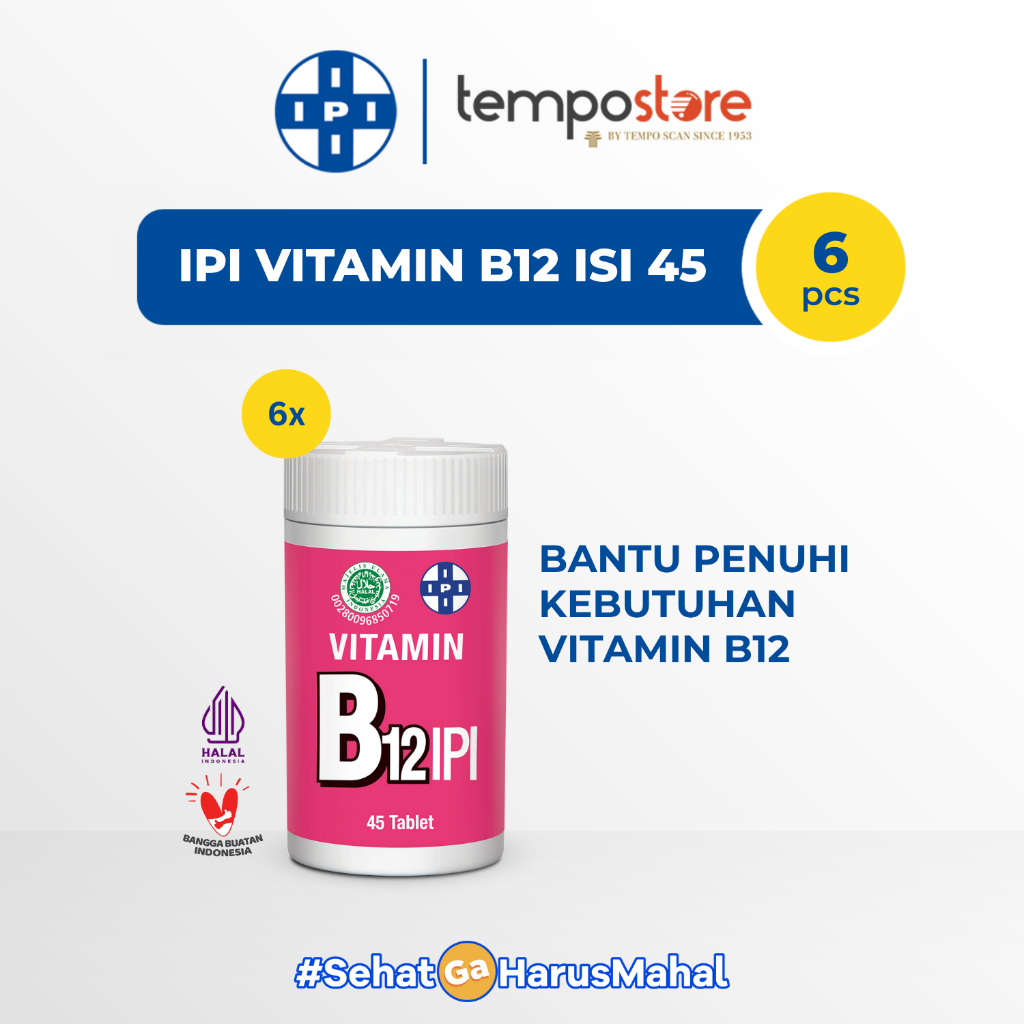 Jual IPI Vitamin B12 (6 pcs) [Exp : 02.2027] | Shopee Indonesia