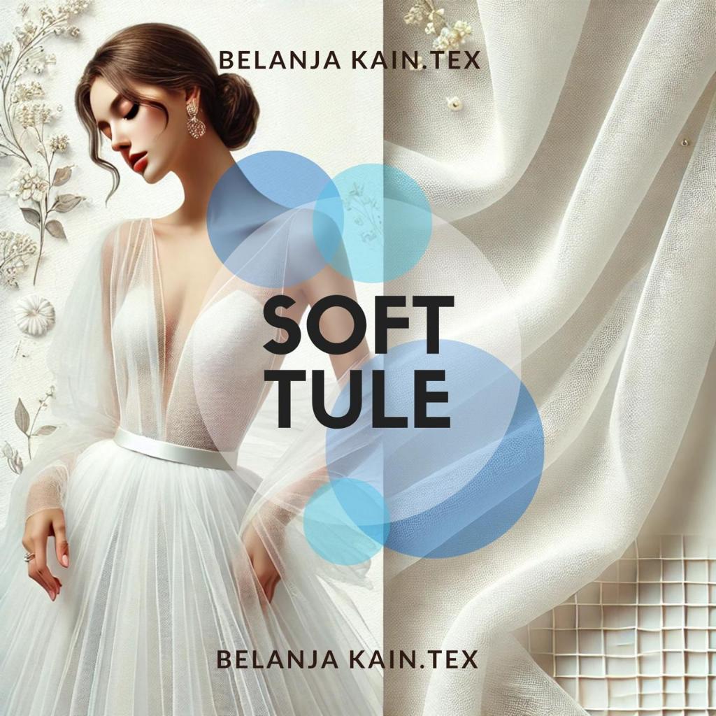 Jual Kain Bahan Soft Tulle - Kain Tile/Tule / Tule polos Harga Per 50 ...