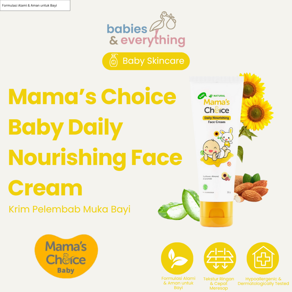 Jual Mama's Choice Baby Daily Nourishing Face Cream - Skincare Bayi ...