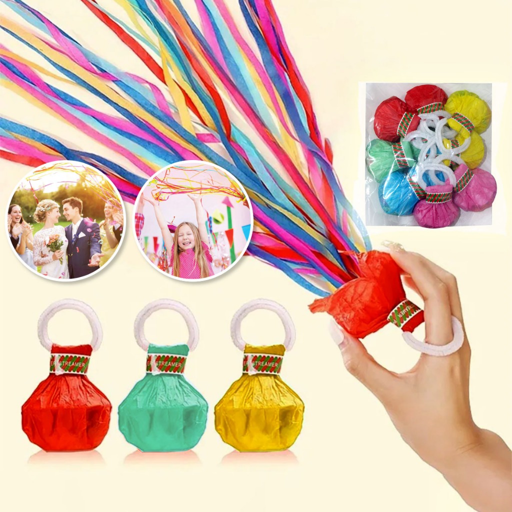 Jual Hand Popper| Confetti Popper| Roll Lempar Tangan| Party Popper ...