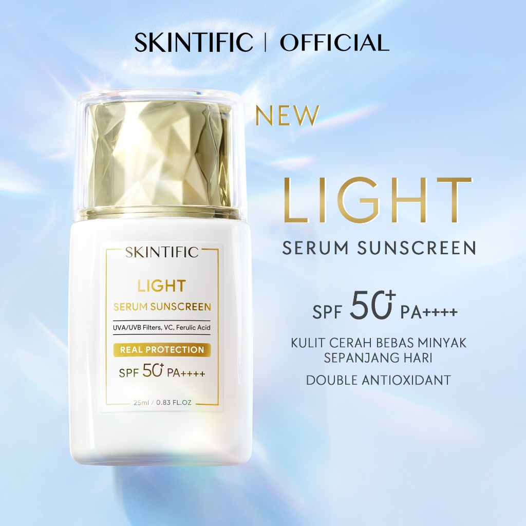 Jual NEW [SKINTIFIC CERTIFIED] Light Serum Brightening Sunscreen Oily ...