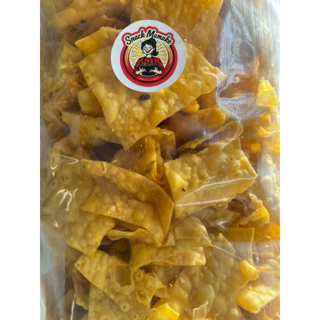 Jual KERIPIK PANGSIT BAWANG / Pangsit Mi ayam / Pangsit goreng Bawang ...