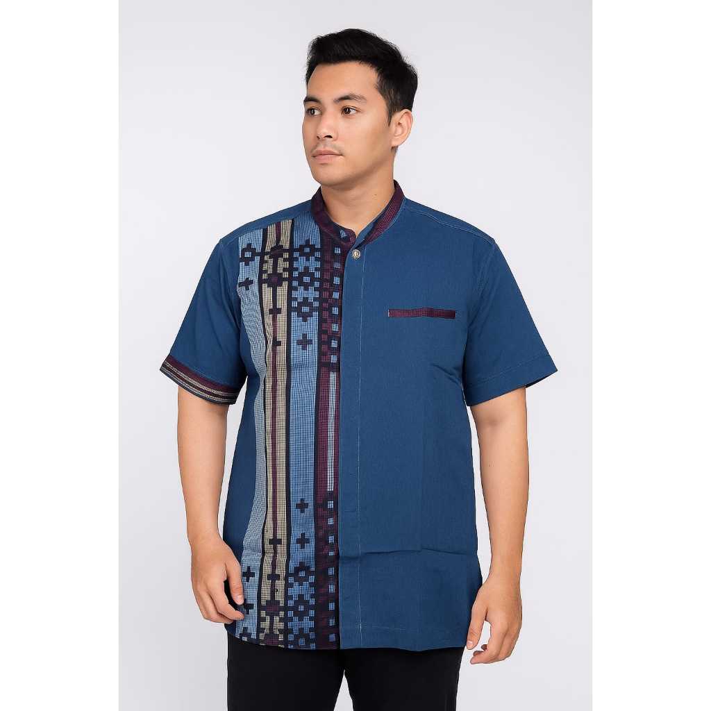 Jual SumberRejekiJeans (BONUS DUS) MOERBA Baju Koko Pria Lengan Pendek ...