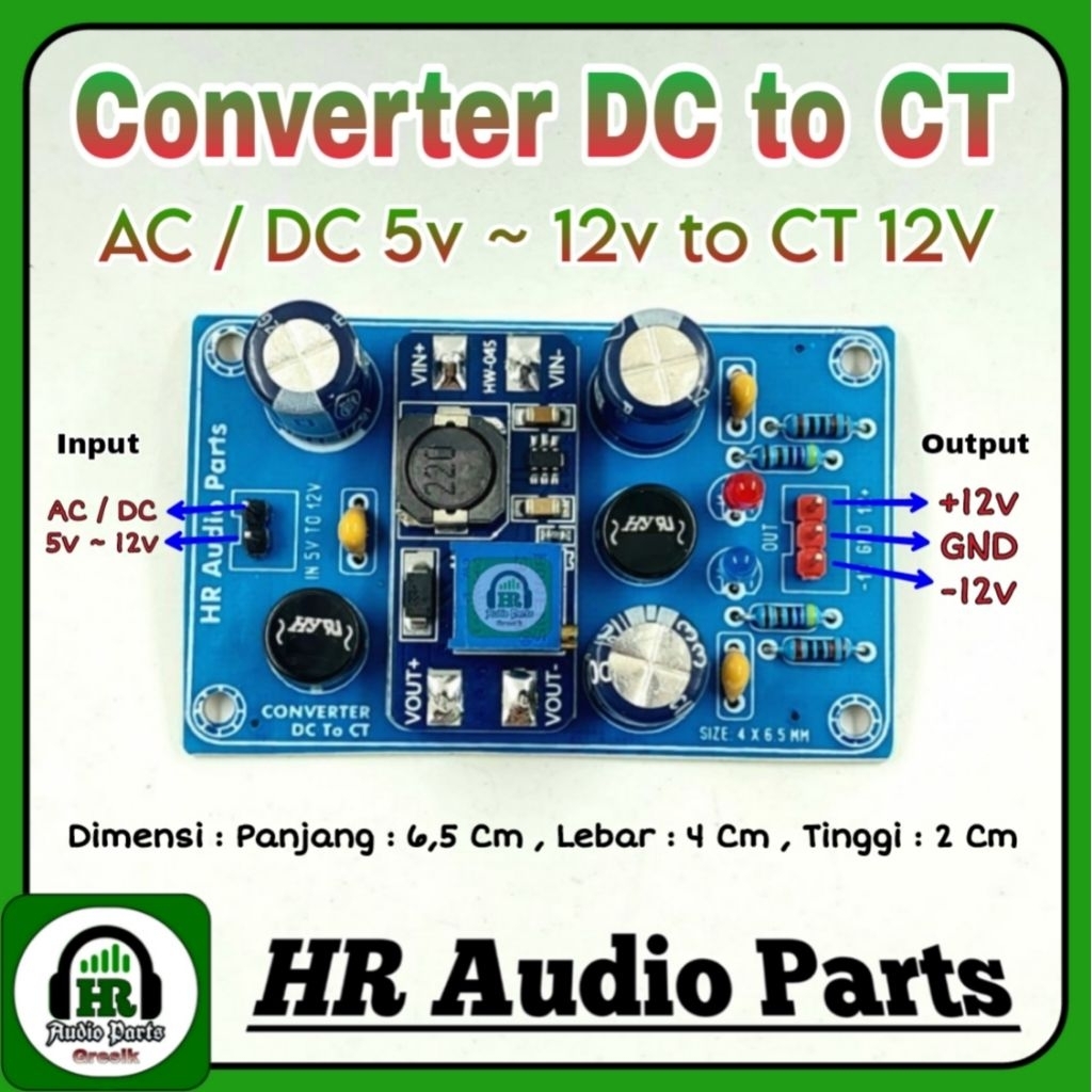 Jual Kit Modul CT12V Converter Step Up AC / DC 5V to CT12V for Tone ...