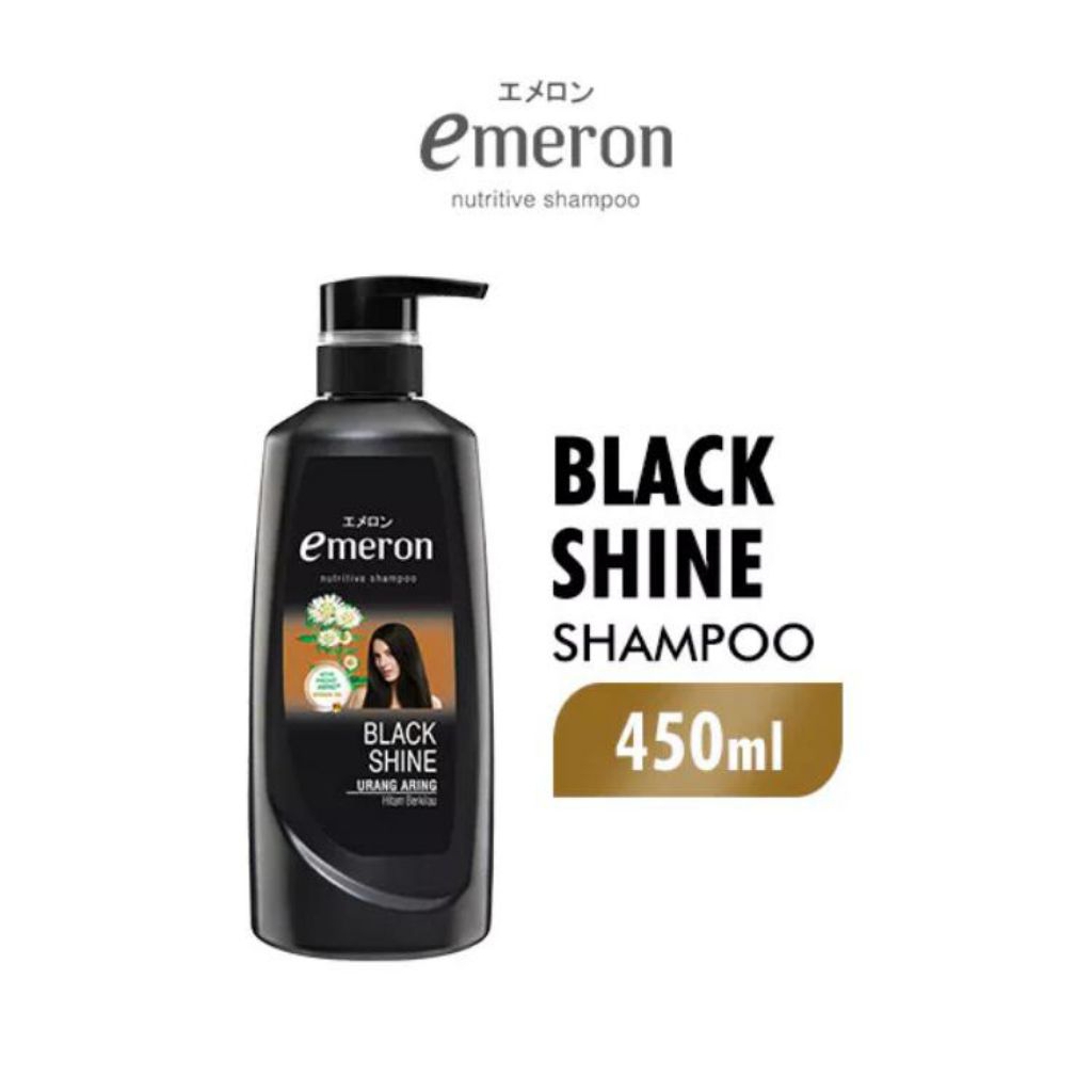Jual Emeron Shampoo Black & Shine 450ml | Shopee Indonesia