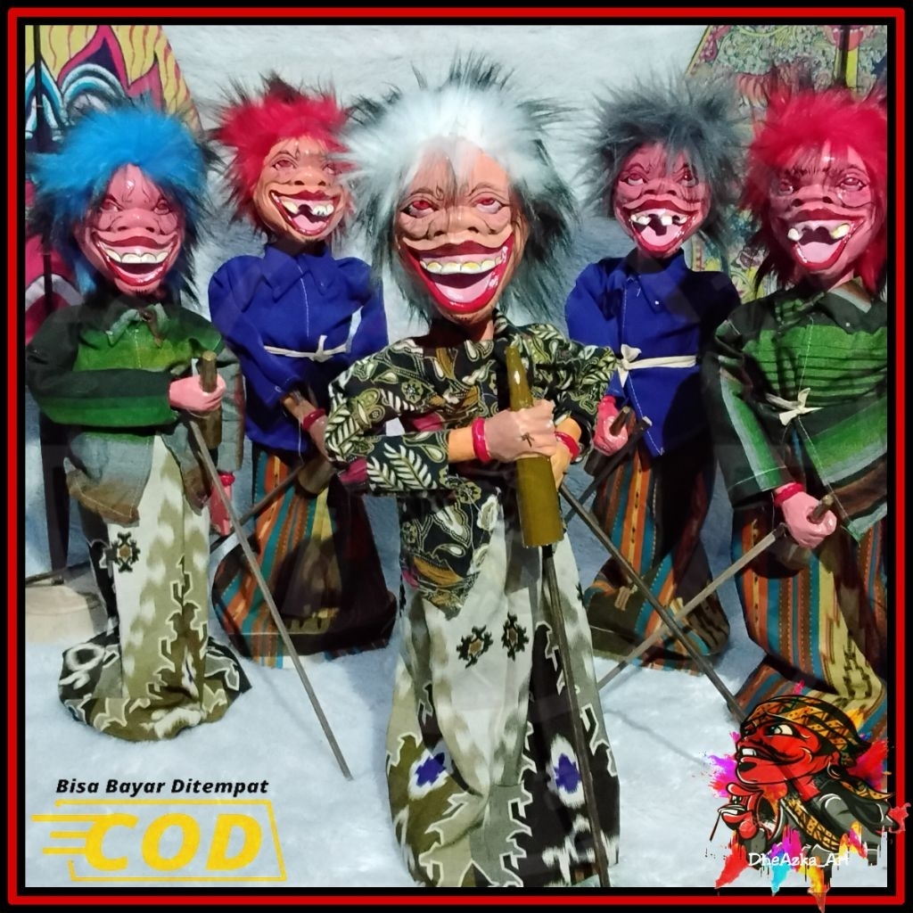 Jual Wayang Golek Buta Abok Tinggi ±50 cm - Karakter Unik Khas Sunda ...