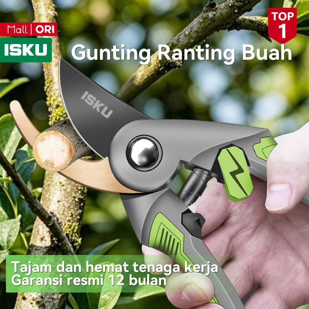 Jual ISKU Gunting Dahan 8 Inch Dan Ranting Bunga Tanaman Gunting Kebun/Pruning Shears Alat ...