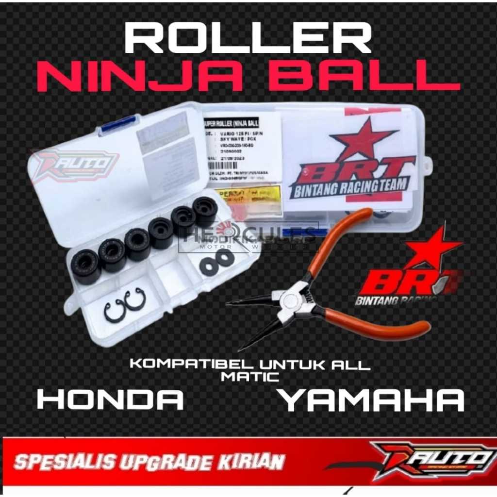 Jual Roller BRT Ninja Ball Nmax Aerox Lexi Roler BRT Ninja Ball ROLLER ...