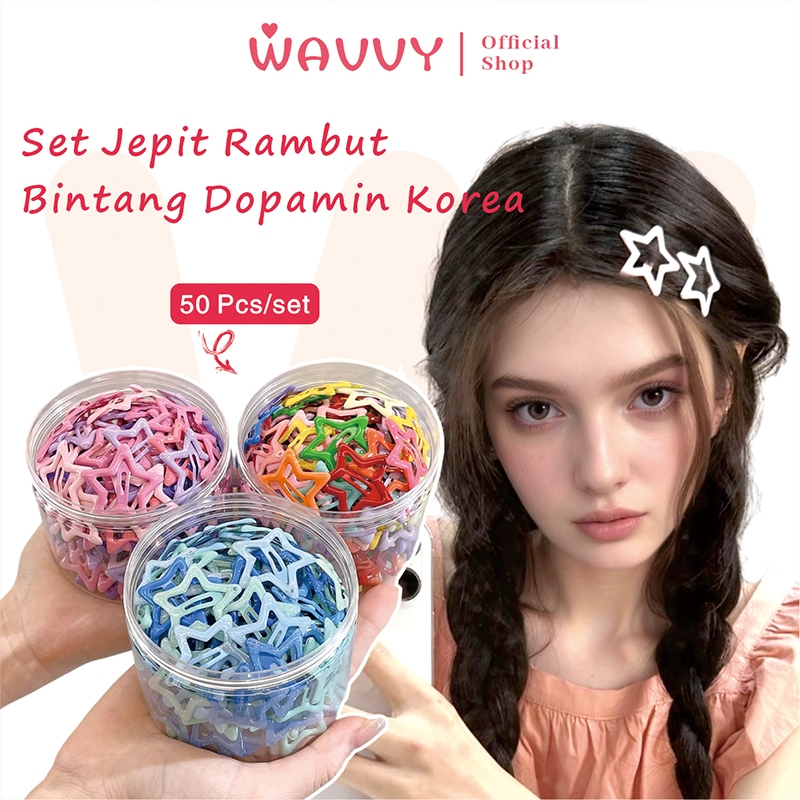 Jual Wavvy Jepit Rambut Bintang Gaya Korea 50/100 Pcs / Set / Jepit ...