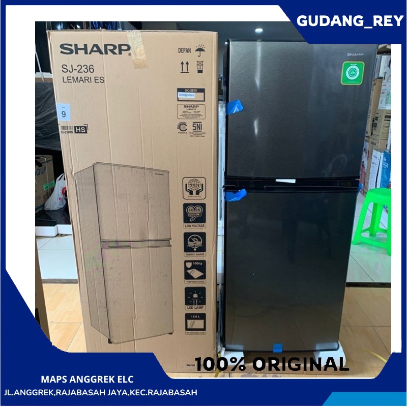 Jual Sharp SJ-236MN-HS Kulkas 2 Pintu Tanpa Bunga Es Kapasitas 205 ...