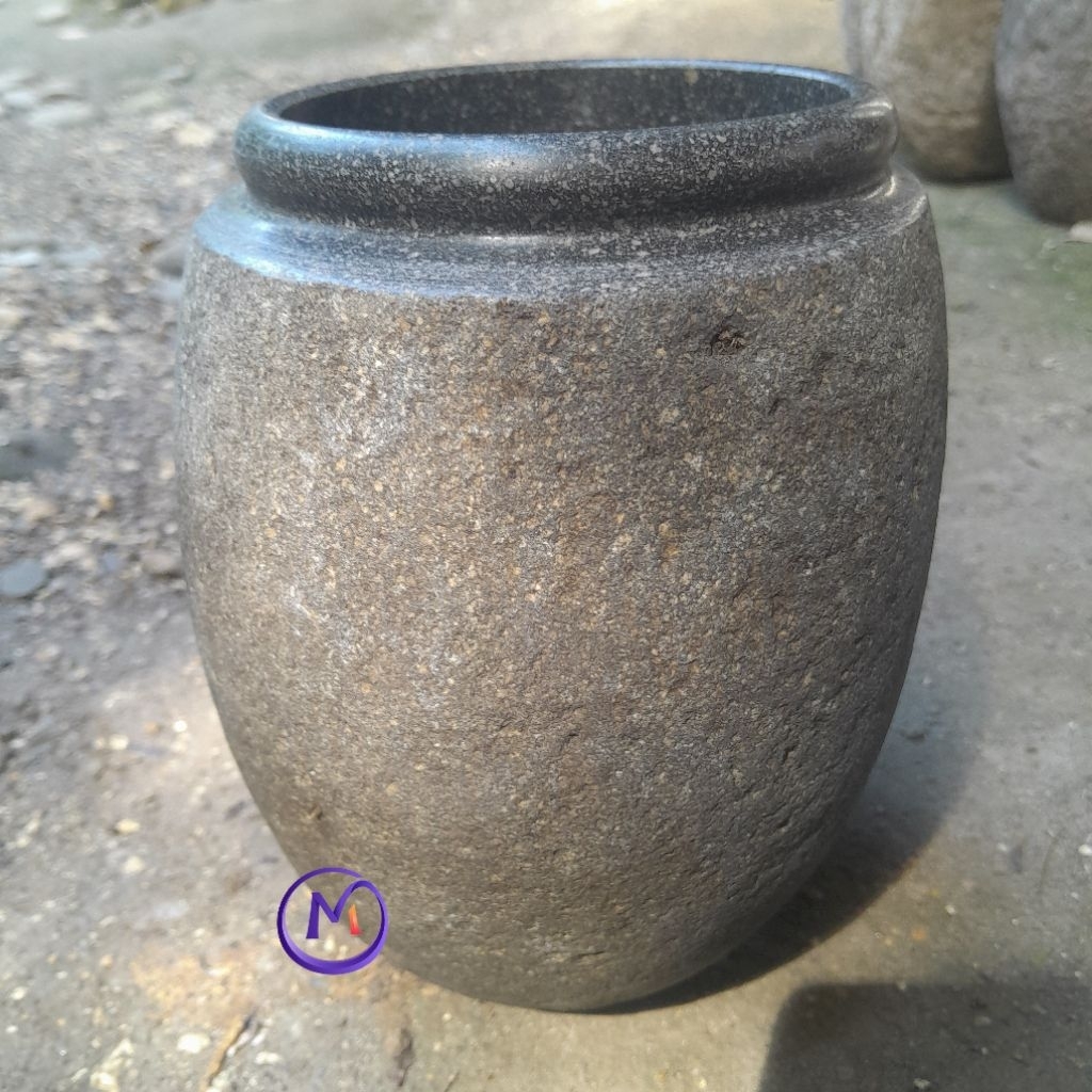 Jual vas bunga tanaman air/vas air batu alam/batu kali/river stone ...