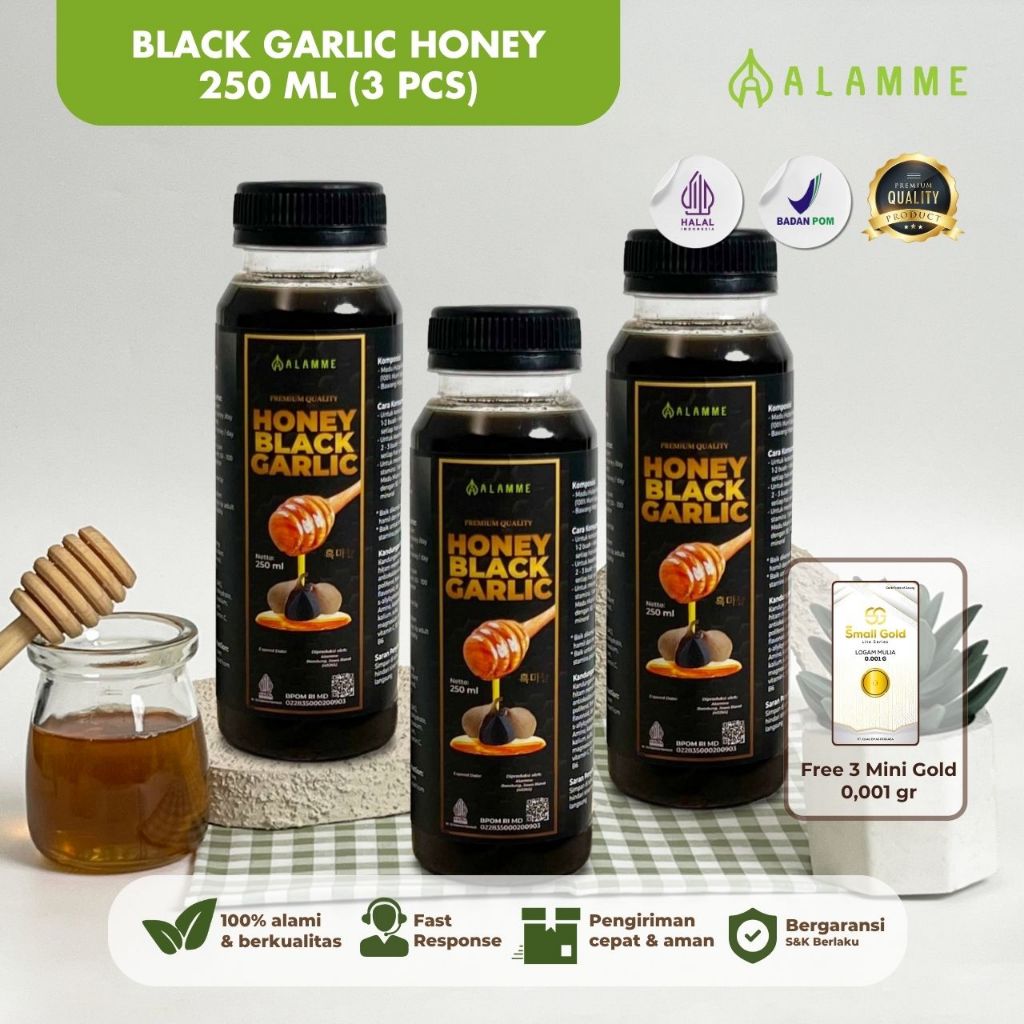 Jual Alamme - Black Garlic Honey Madu Bawang Hitam Tunggal Lanang ...