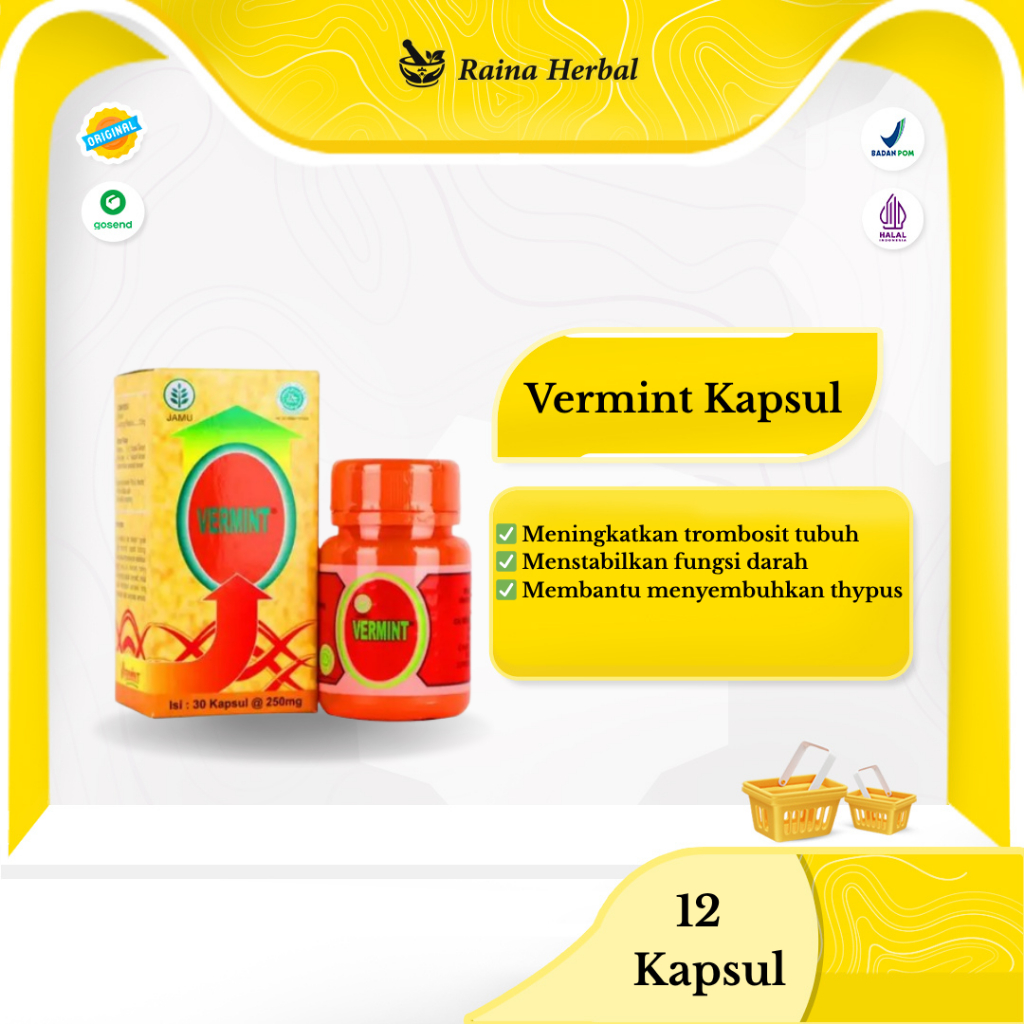 Jual Vermint Isi 12 Kapsul - Obat Typhus Tipus Tipes dan Obat Demam ...
