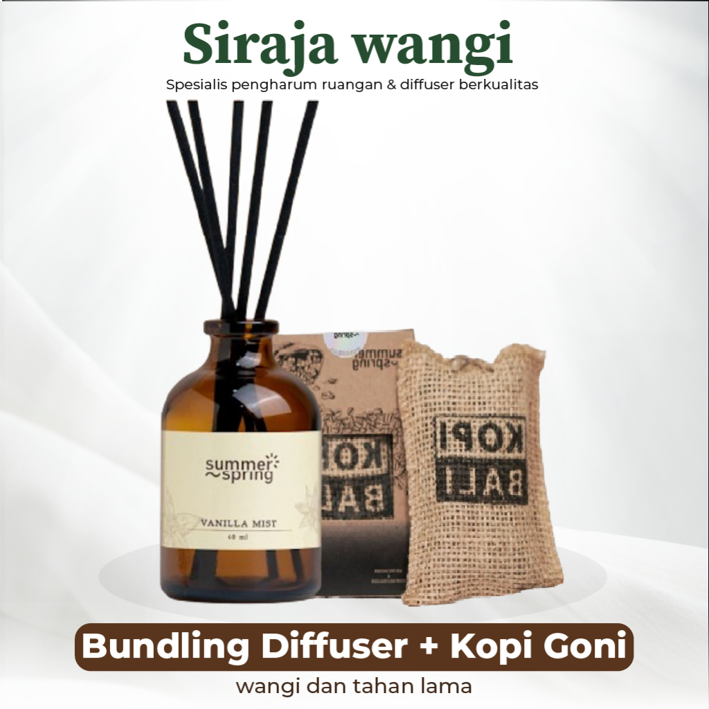 Jual PAKET HEMAT Reed Diffuser + Kopi Goni Summer spring pengharum ...