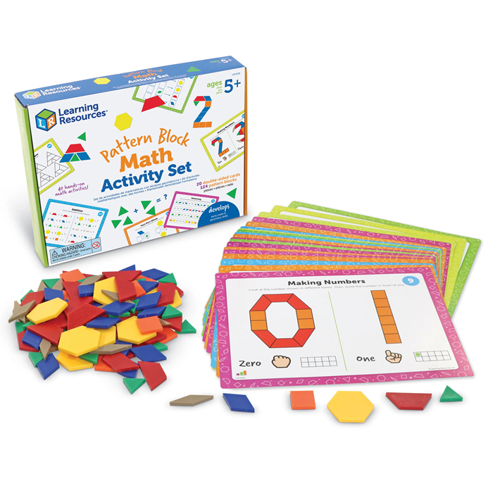 Jual Learning Resources Pattern Block Math Activity Set Hands-On Math ...