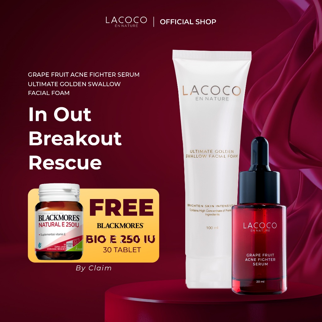 Jual [LACOCO X BLACKMORES] Lacoco In Out Breakout Rescue (Grape Fruit ...