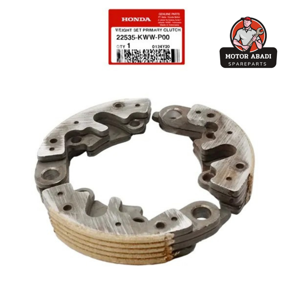 Jual 22535-KWW-P00 ORIGINAL Kampas Ganda Kompling KWW Honda Revo ABS ...