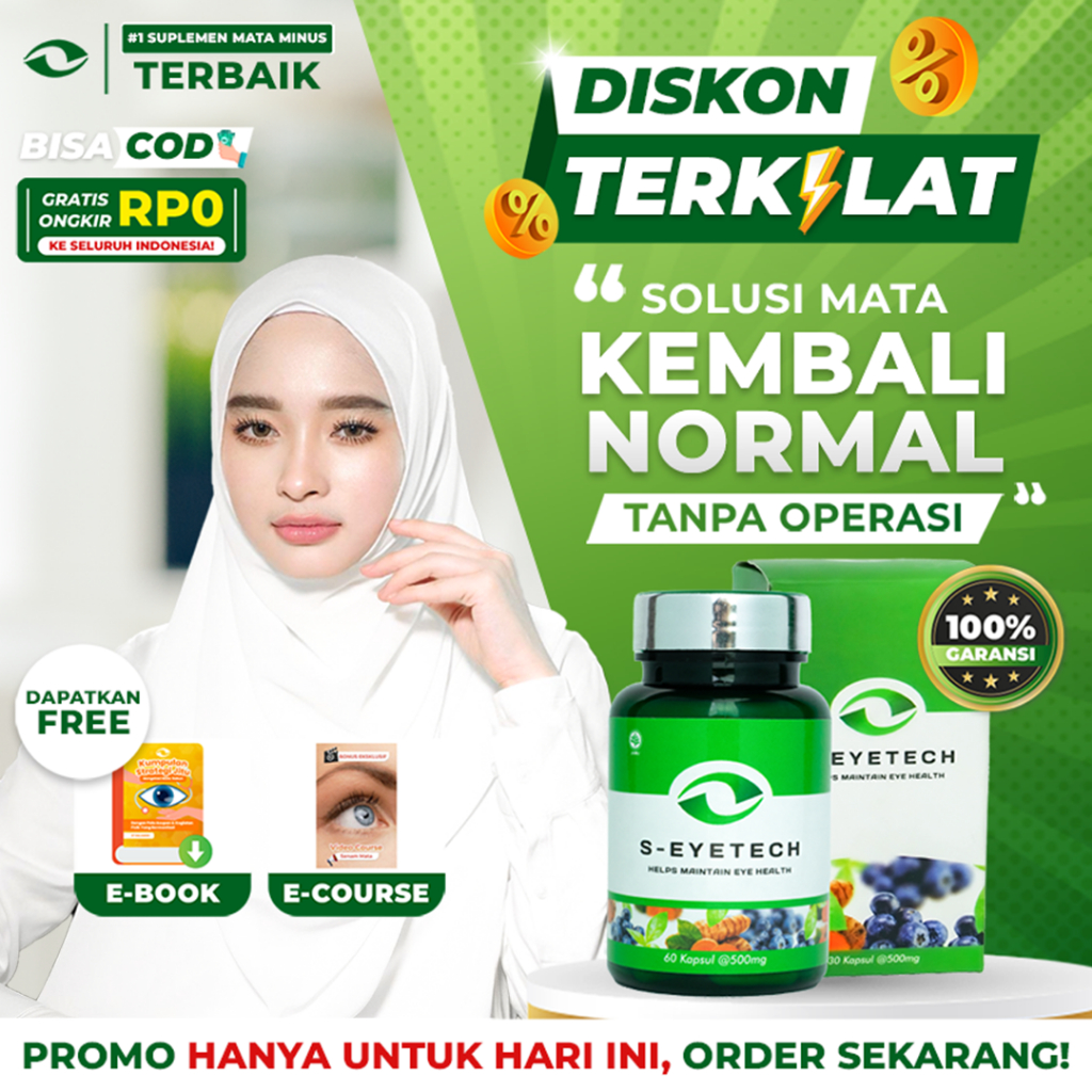 Jual Smart Vision - 1 Botol S-Eyetech [30 Kapsul] | Vitamin Mata Atasi Mata Minus, Plus ...
