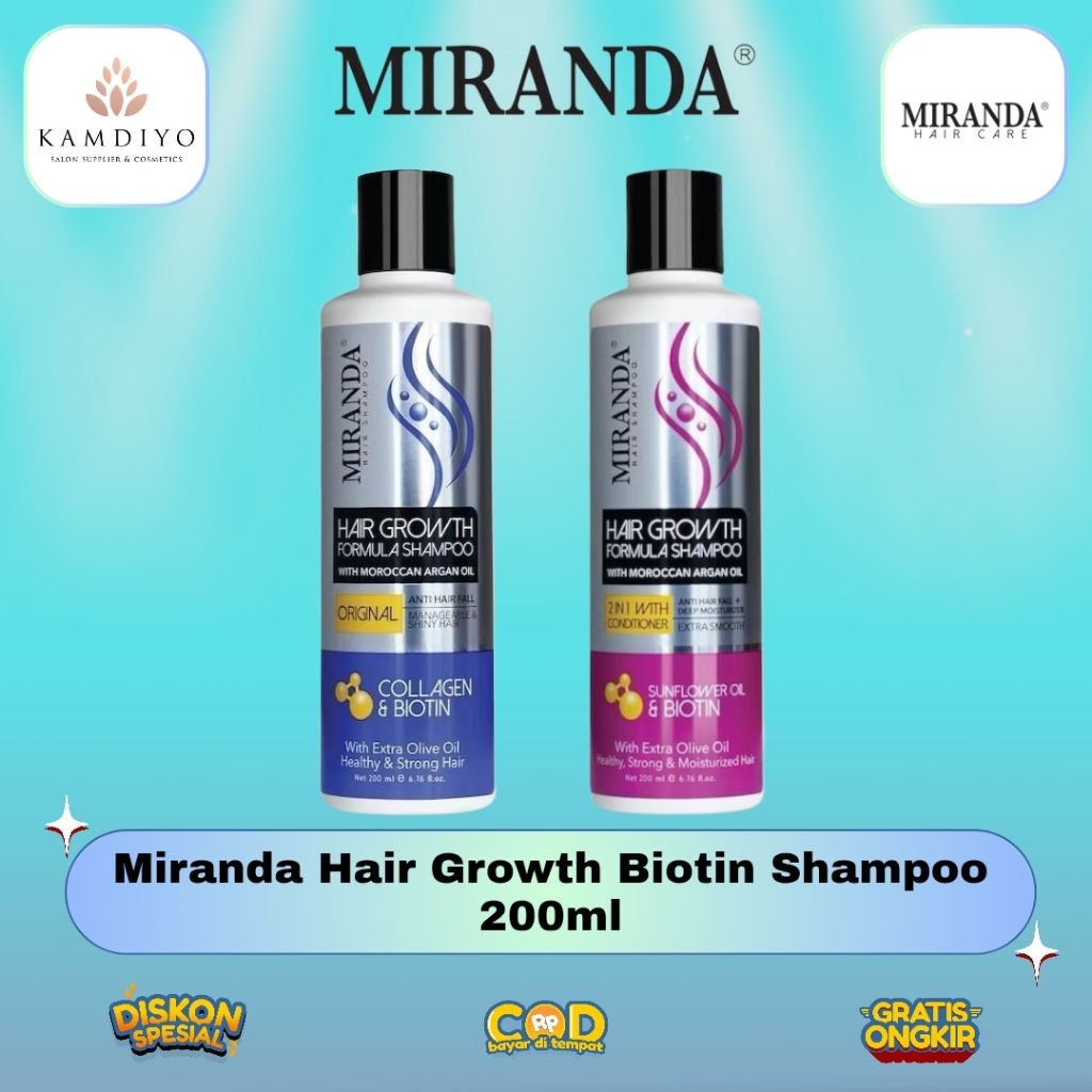 Jual Miranda Hair Growth Biotin Shampoo - 200ml | Shopee Indonesia