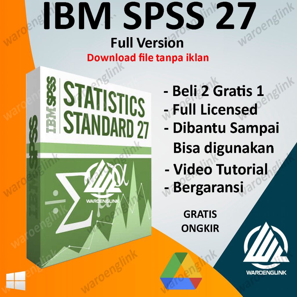 Jual SPSS Statistics 27 26 25 | Easy Install | Full Activated | Unlimited | Windows | Shopee ...
