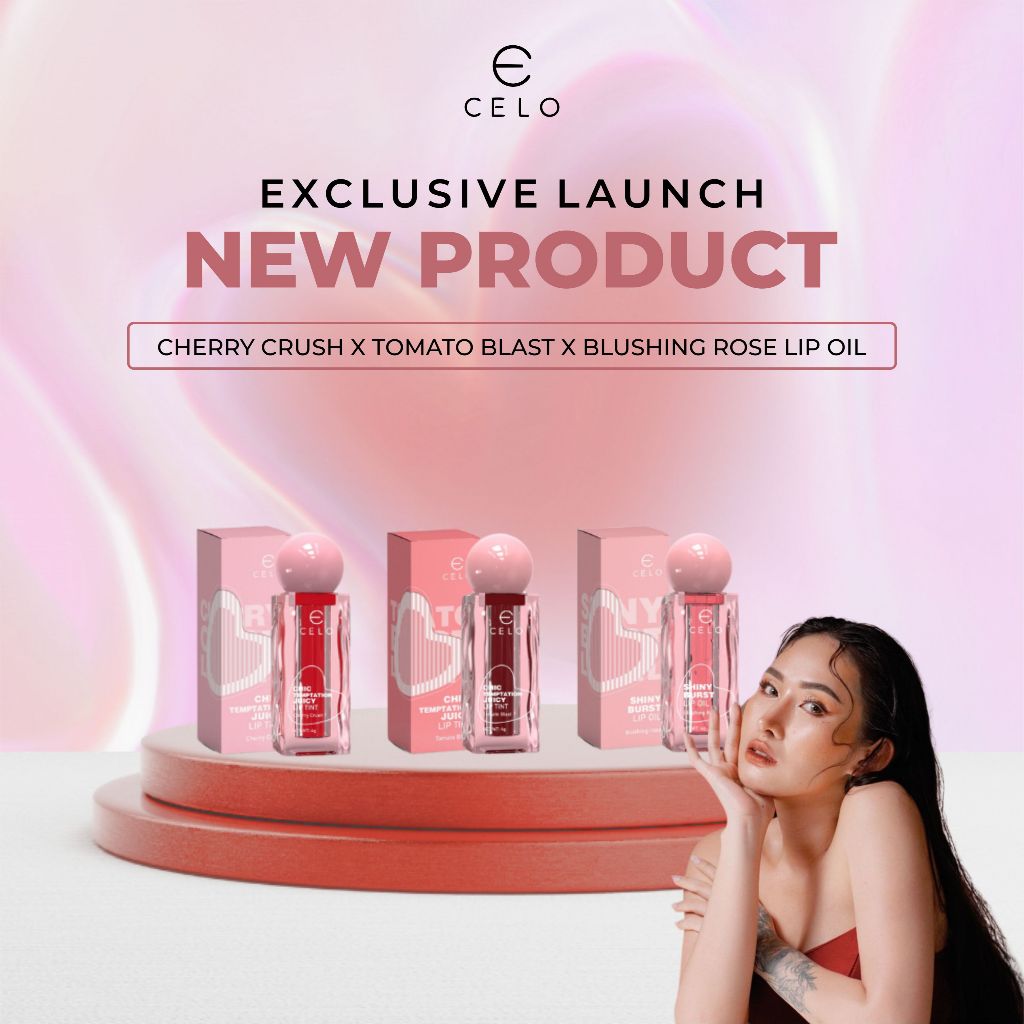 Jual CELO CHERRY CRUSH X TOMATO BLAST X BLUSHING ROSE LIP OIL | Shopee ...