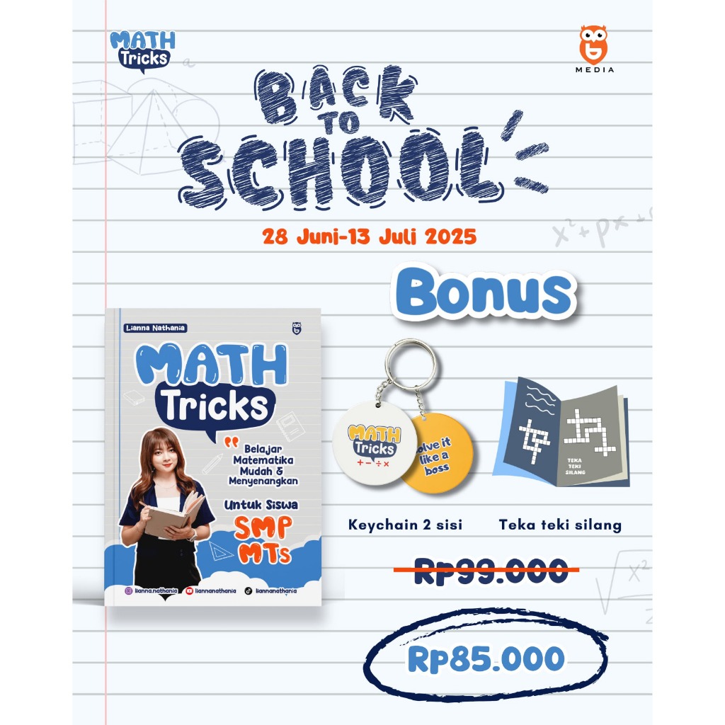 Jual BUKU MATH TRICKS SMP/MTS by Lianna Nathania - Bmedia | Shopee ...