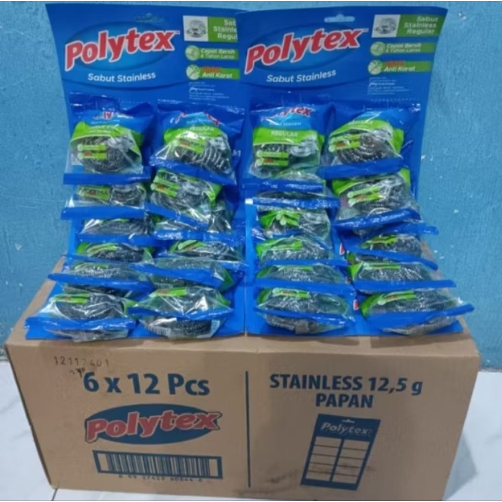 Jual POLYTEX SABUT STAINLESS (1 DUS ISI 6 PAK) | Shopee Indonesia